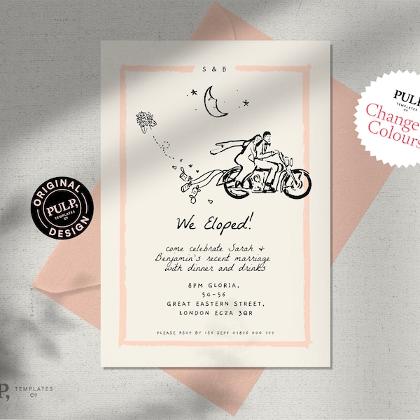 Post Elopement Party Invitation - Etsy