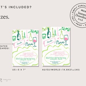 PERSONALIZED MENU Template | Hand Drawn & Handwritten Scribble ...