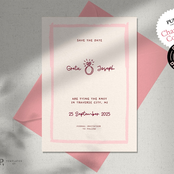 Cute Save the Date - Etsy