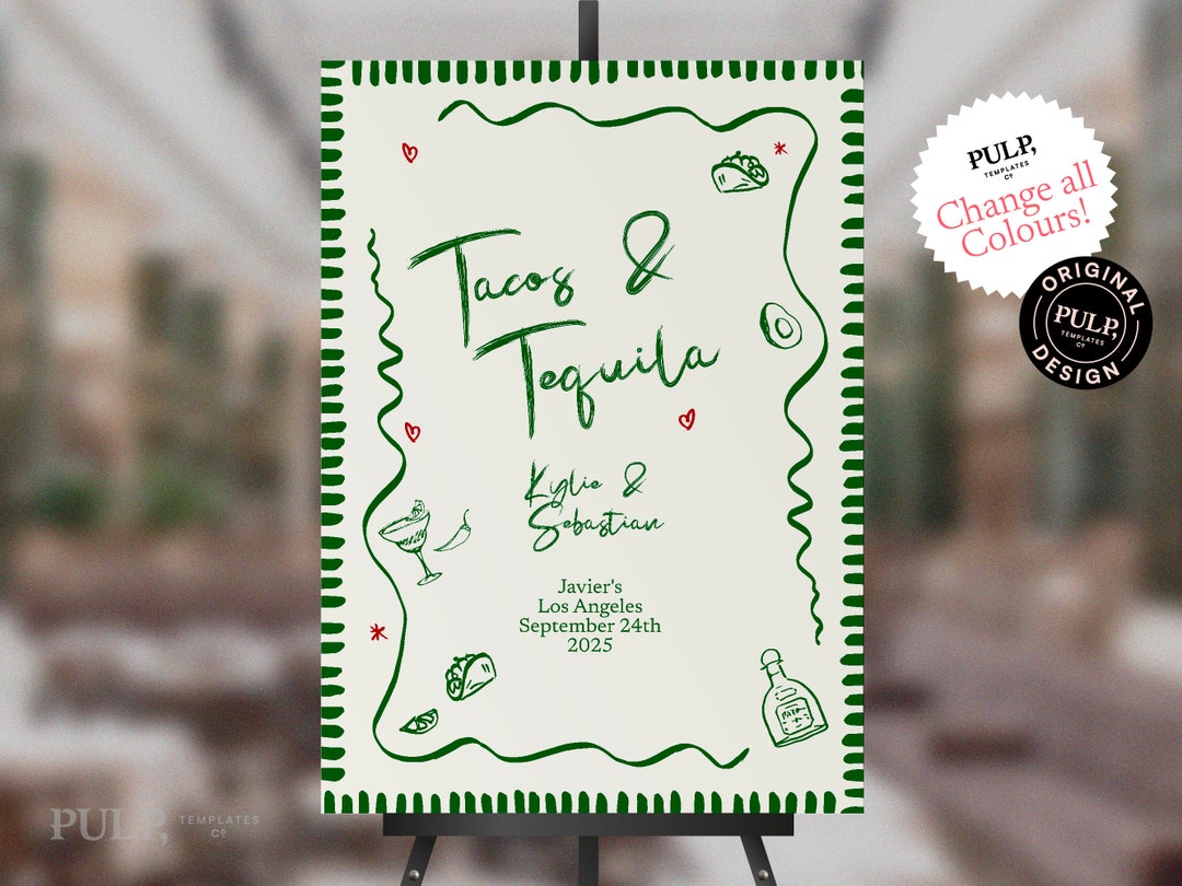 REHEARSAL DINNER WELCOME Sign Template | Dinner Party | Couples Shower ...