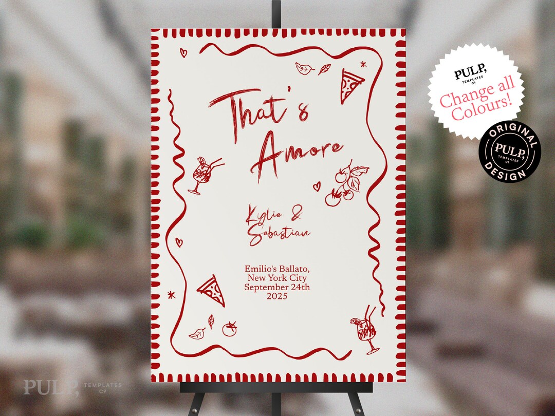 REHEARSAL DINNER WELCOME Sign Template | Dinner Party | Wedding ...