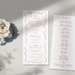 WEDDING CEREMONY PROGRAM Handwritten Retro Vintage Scallop Wavy Edge Order of Service Custom ...