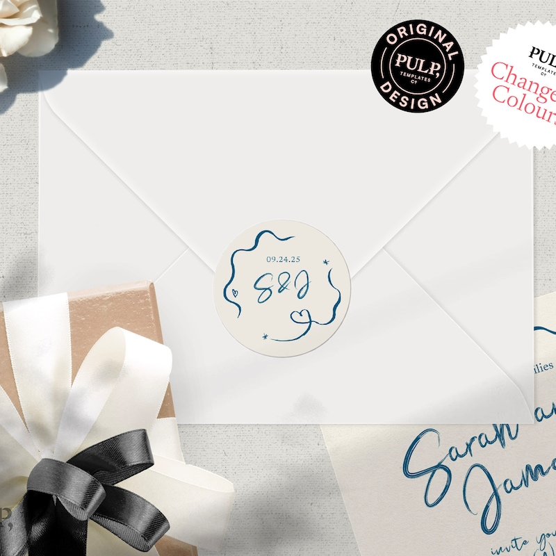 Invitation Stickers - Etsy