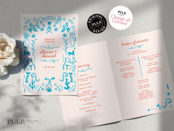 Hispanic Wedding Ceremony Program Sample Mexican Theme Wedding Program