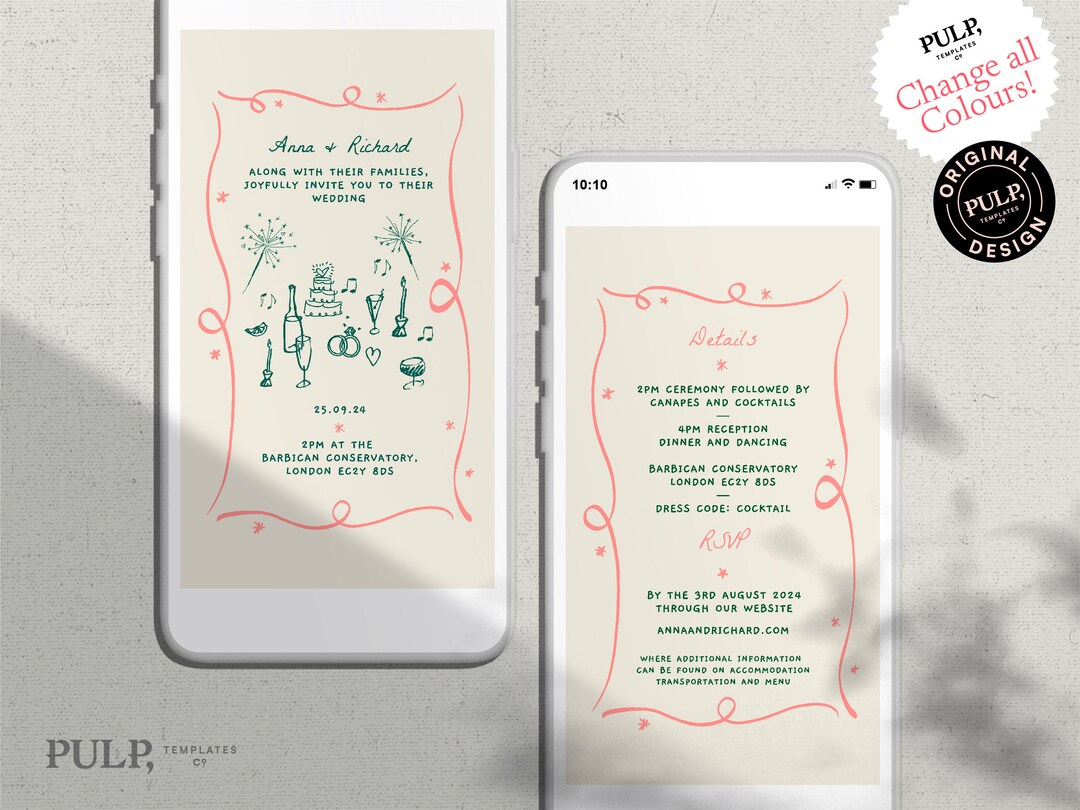 EVITE WEDDING INVITATION Template | Electronic Text Wedding Invitation ...