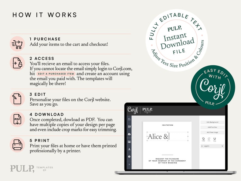 WELCOME SIGN Template | Colorful, Whimsical, Funky, Hand Drawn ...