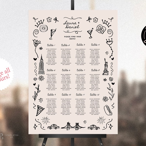 Magnet Seating Chart - Etsy