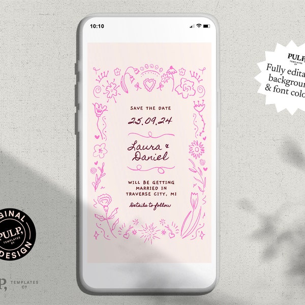 Wedding Invite Email Template - Etsy