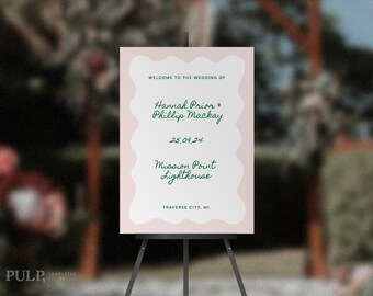 Wiggly Wedding Sign - Etsy