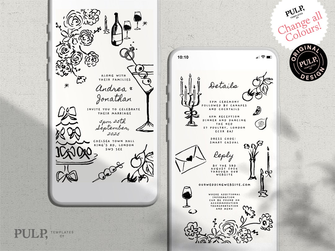 EVITE WEDDING INVITATION Template | Electronic Text Wedding Invitation ...