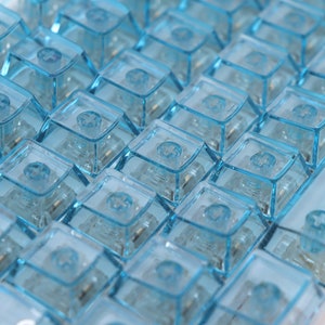 Clear Keycaps - Blue Keycap Set - 120 Key - Transparent Keycaps ...