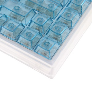 Clear Blue Keycap Set: 120-key Cherry Profile Translucent PC Keycaps - Etsy
