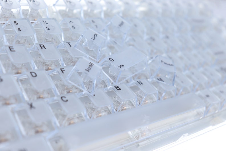 Clear Keycaps Set Blank Keycap Backlit Keycaps Cherry Keycaps ...
