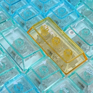 Blue Gradient Clear Keycap Set: Cherry Profile, 150+ Keys - Etsy