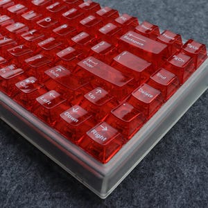 Red Clear PC Keycap Set: Backlit Cherry Profile, 113 Keys - Etsy