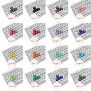 WASD Keycaps Custom Arrow Keycaps Blue/green/clear/purple Keycaps ...