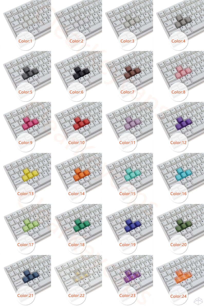 WASD Keycaps Custom Arrow Keycaps Blue/green/clear/purple - Etsy