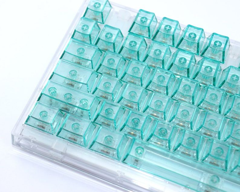 Clear Keycaps Tiffany Keycaps Custom Blank Keycaps Keycap Set - Etsy