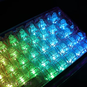 Pink Clear Keycaps: Backlit Cherry PC Keycap Set - Etsy