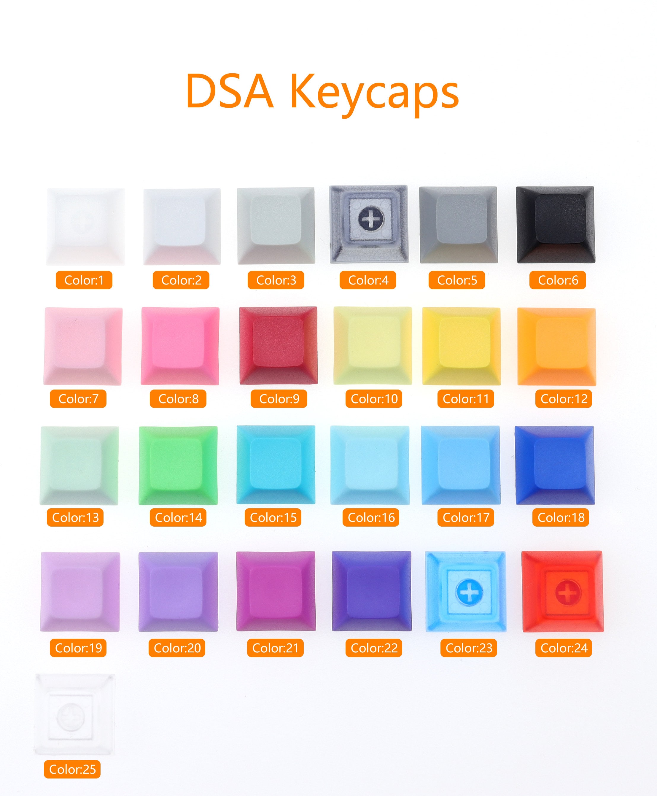 DSA Keycaps Custom Keycaps Blank Keycaps PBT Keycaps Color - Etsy Australia