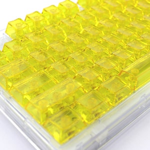 Yellow Clear Keycap Set: Backlit Cherry Profile, 120-key - Etsy