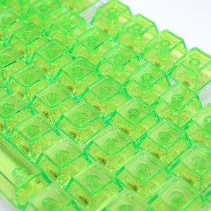 Neon Green Clear Keycap Set: Cherry Profile, PC Material - Etsy