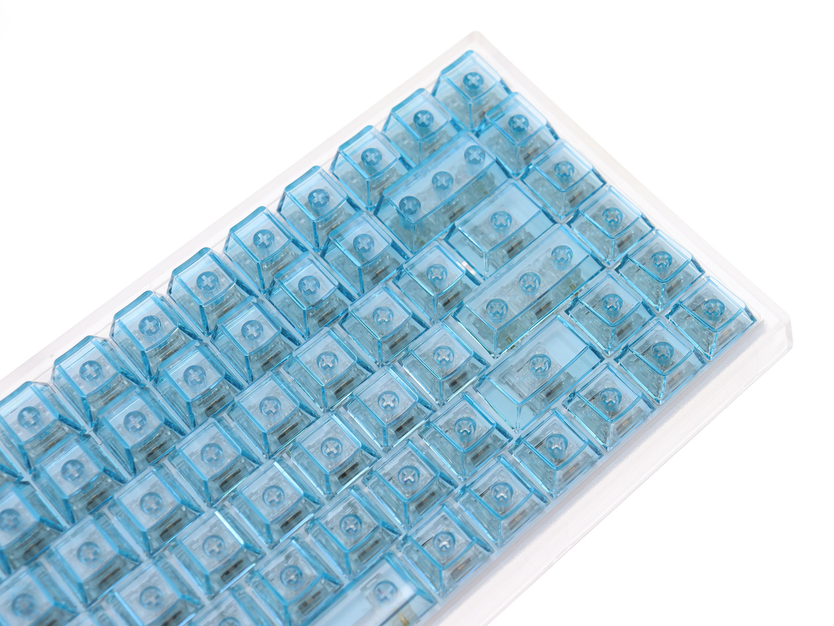 Clear Keycaps Blue Keycap Set 120 Key Transparent - Etsy