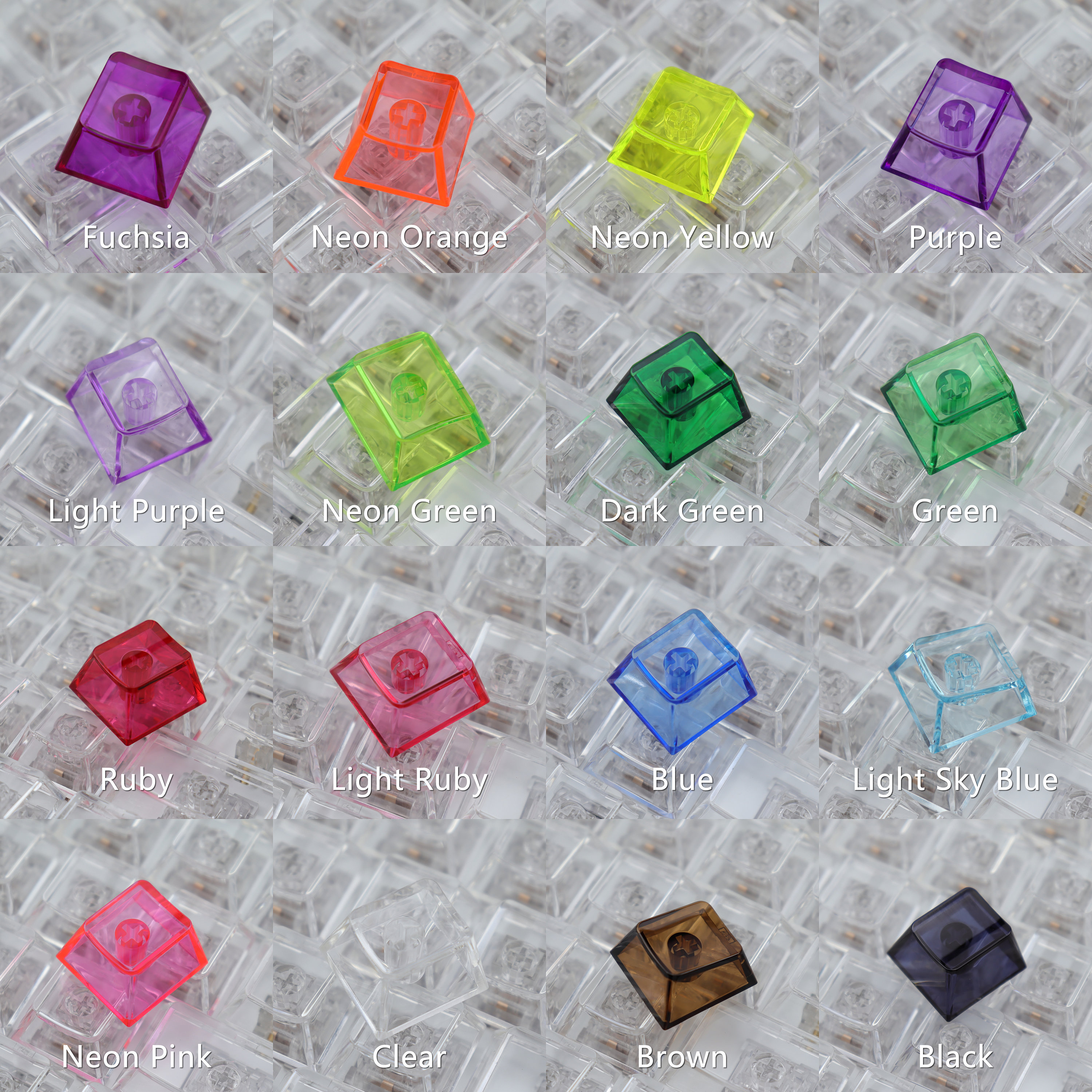 Custom Clear Keycaps Transparent Keycaps Blank Keycap Sets for - Etsy