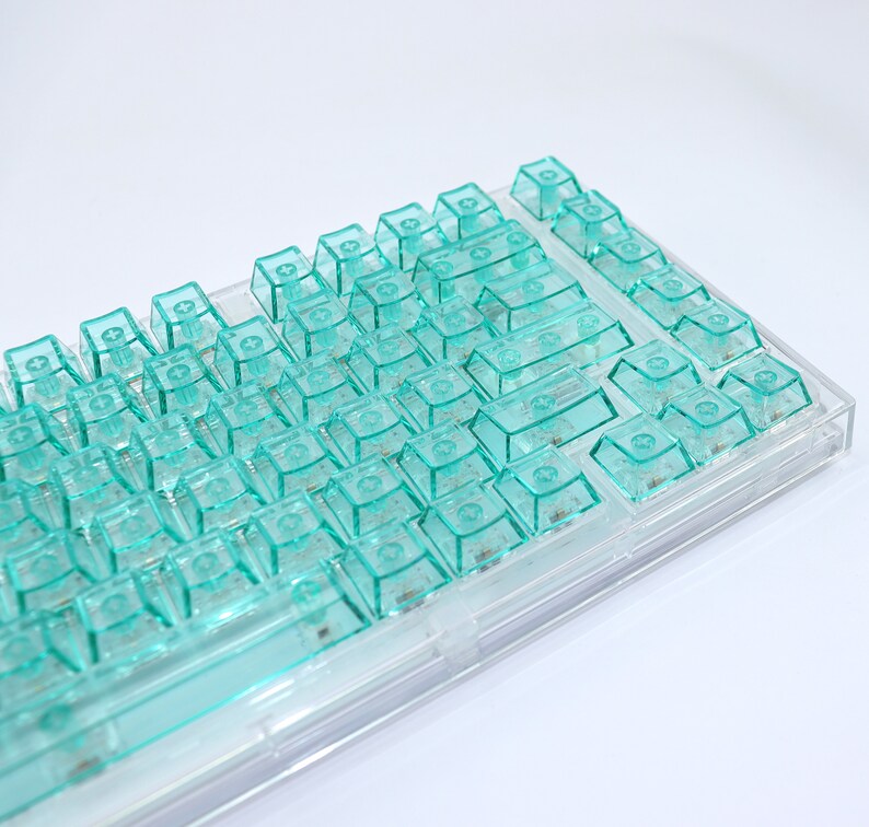 Clear Keycaps Tiffany Keycaps Custom Blank Keycaps Keycap Set - Etsy