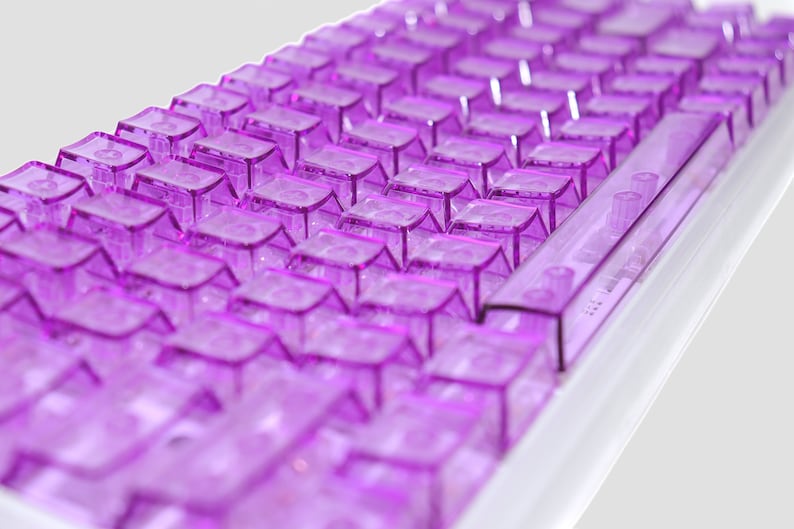 Purple Clear PC Keycap Set: Backlit Cherry Profile - Etsy