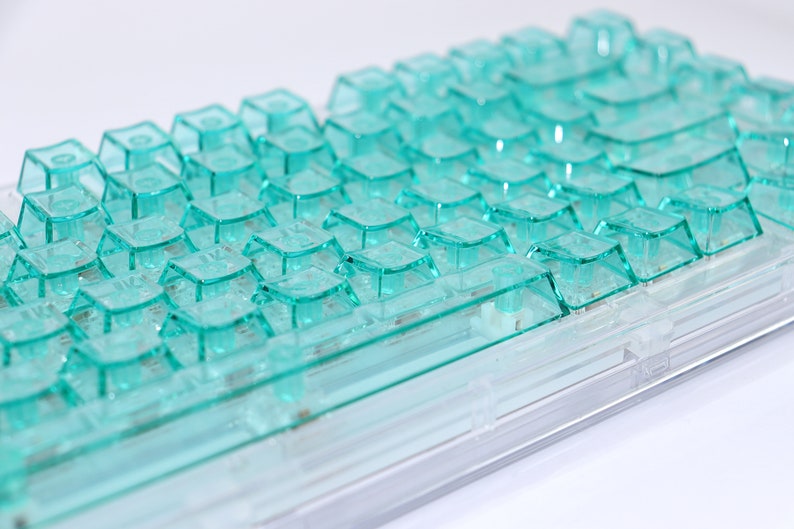 Clear Keycaps Tiffany Keycaps Custom Blank Keycaps Keycap Set - Etsy