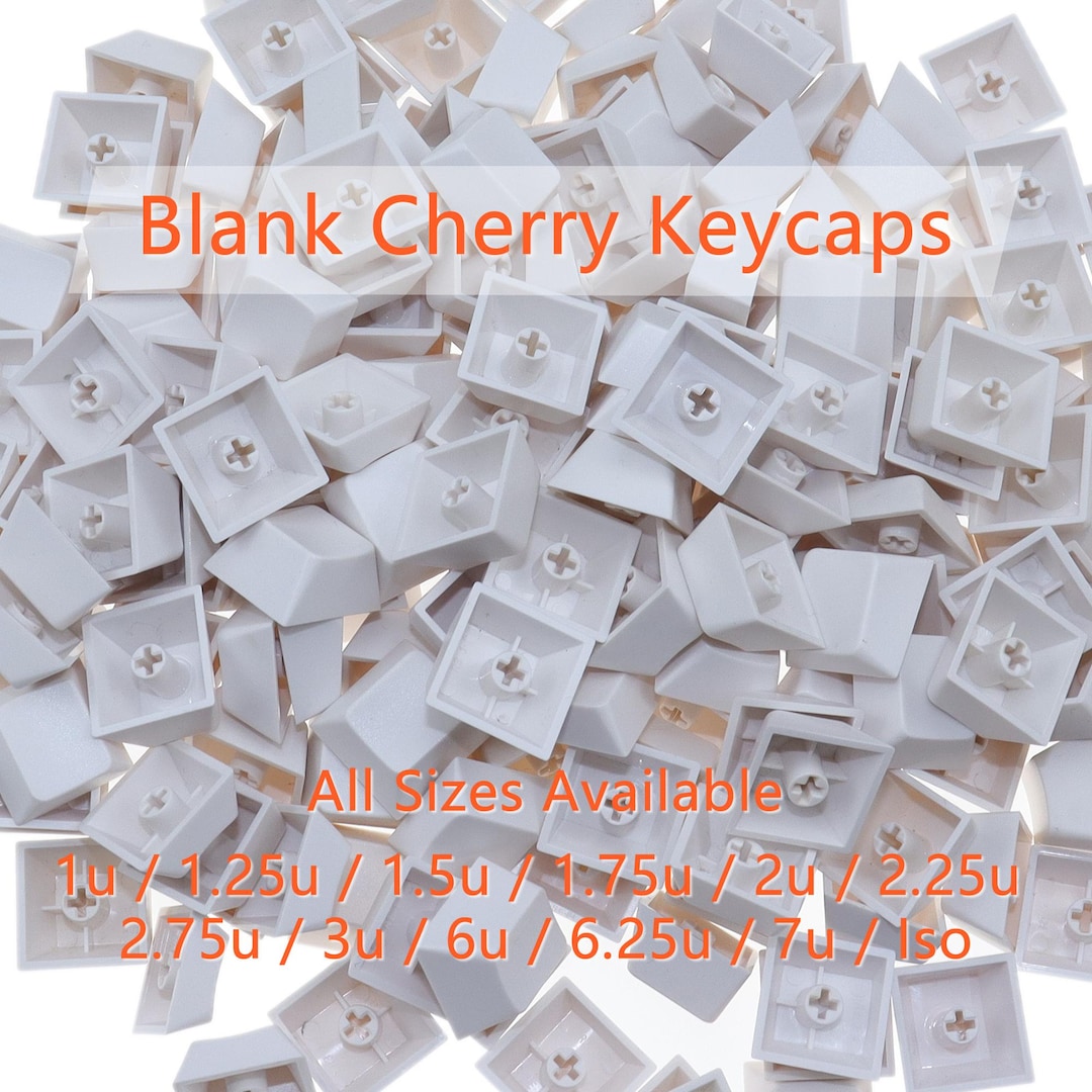 White ABS Cherry Profile Keycaps: Mechanical Keyboard - 1u to 7u - Etsy UK