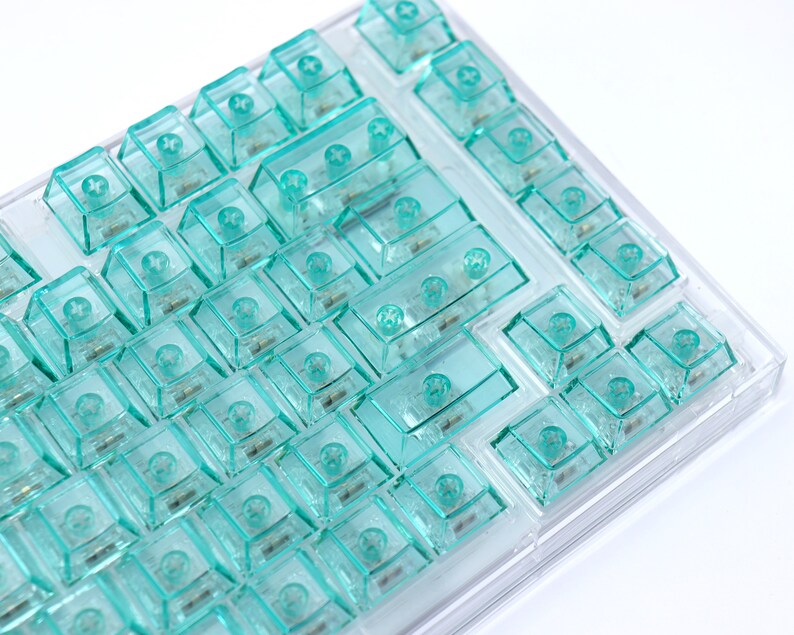 Clear Keycaps Tiffany Keycaps Custom Blank Keycaps Keycap Set - Etsy