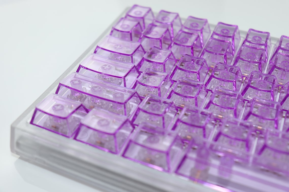 Custom Clear Keycaps Transparent Keycaps Blank Keycap Sets for - Etsy