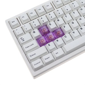 WASD Keycaps Custom Arrow Keycaps Blue/green/clear/purple Keycaps ...
