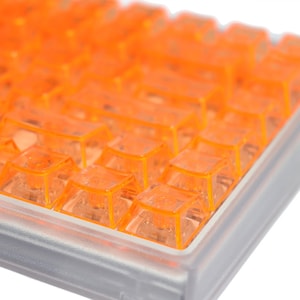 Clear Keycaps Neon Orange Keycaps Transparent Keycaps Custom Blank ...