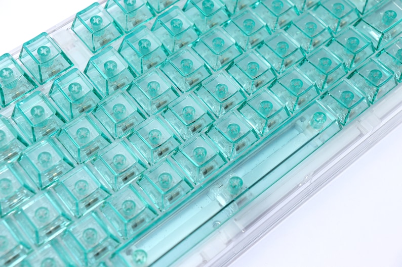 Clear Keycaps Tiffany Keycaps Custom Blank Keycaps Keycap Set - Cherry ...