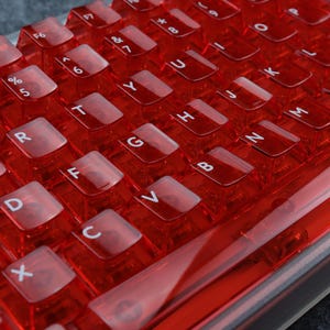 Red Clear PC Keycap Set: Backlit Cherry Profile, 113 Keys - Etsy