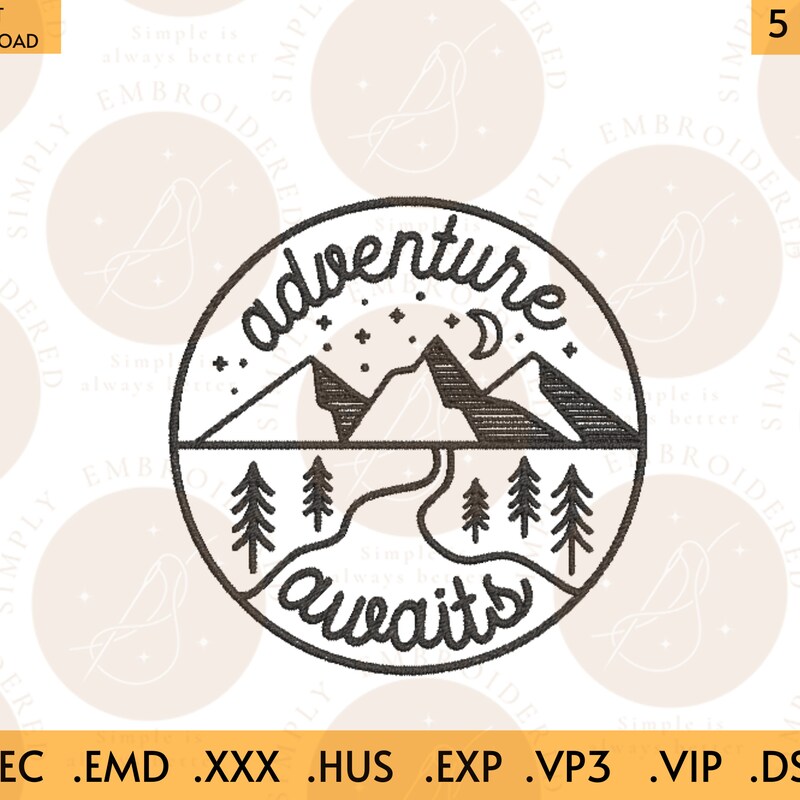 Adventure Embroidery Designs - Etsy