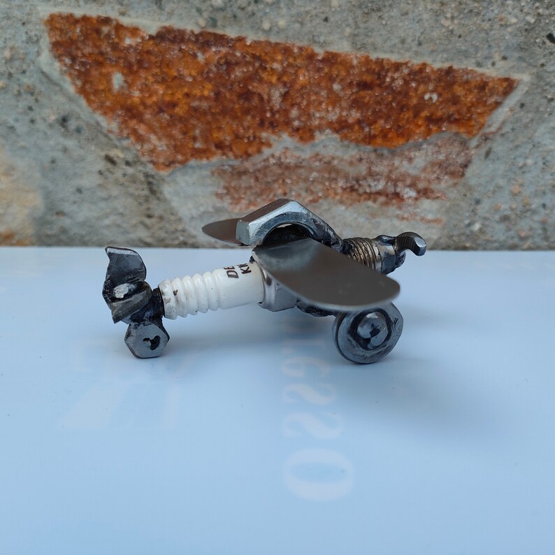 Spark Plug Plane Metal Art ideal Flight Attendant and Pilot - Etsy