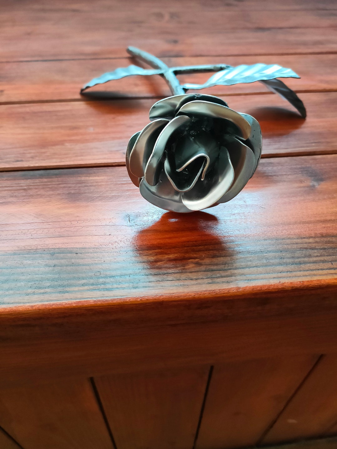 Wrought Iron Rose, Steel Rose- Forged Flower, Eternal Rose, Forever ...