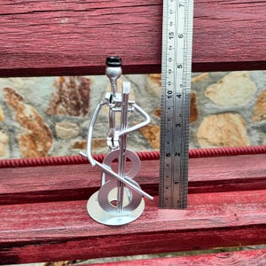 Cello Player Welded Metal Art Sculpture, Gifts for Musicians Sculpture ...