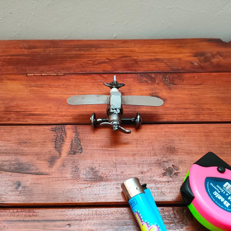 Spark Plug Plane Metal Art ideal Flight Attendant and Pilot - Etsy