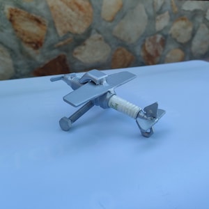 Spark Plug Jet Airplane Welded Art- Scrap Metal Art Pilot Gift- Nut and ...