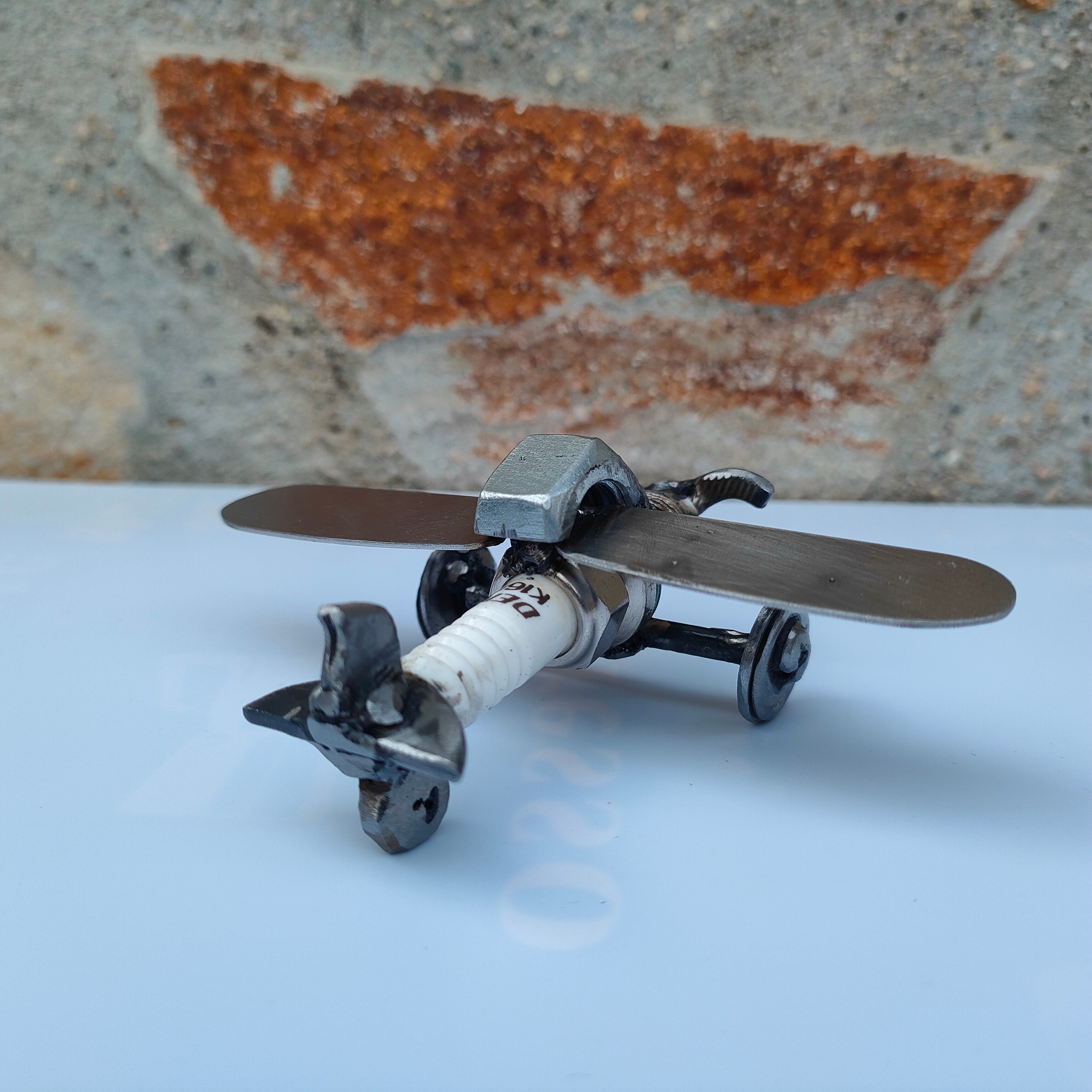 Spark Plug Plane Metal Art ideal Flight Attendant and Pilot - Etsy