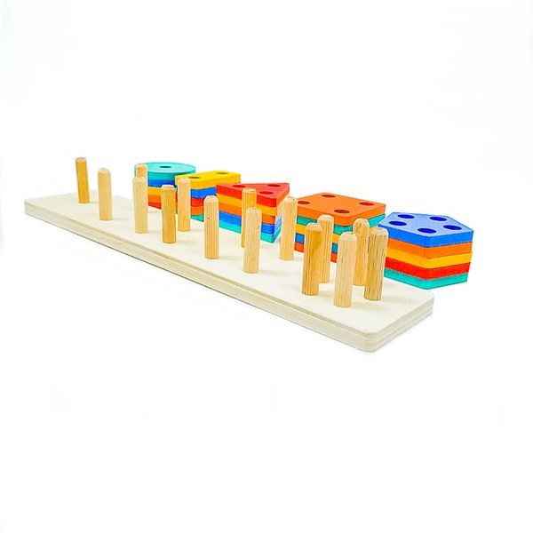 Wooden Geometric Toys - Etsy