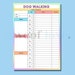 Printable Dog Walking Daily Schedule | Rainbow Edition (PDF Format) - Etsy