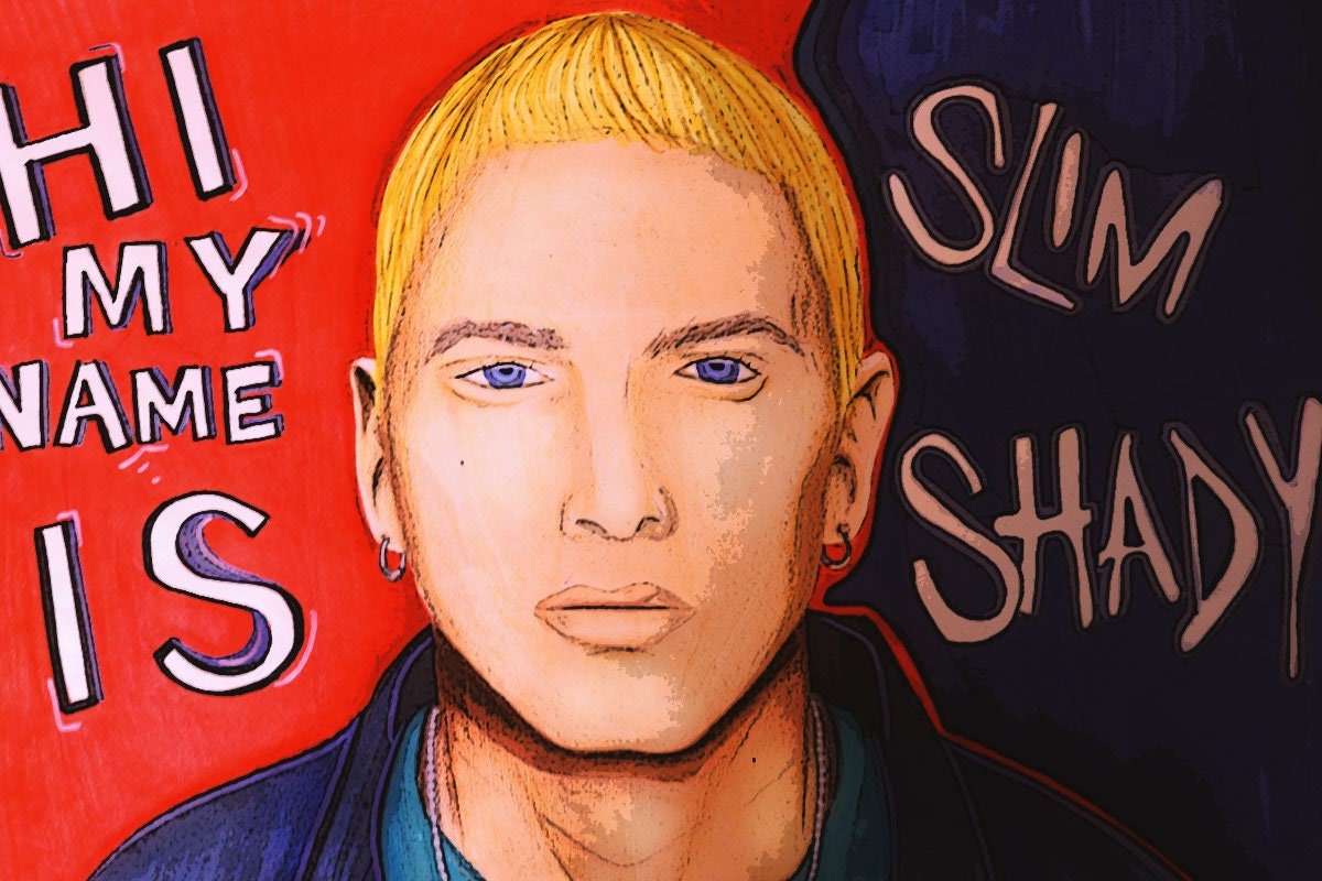 Eminem Slim Shady Drawing Print - Etsy