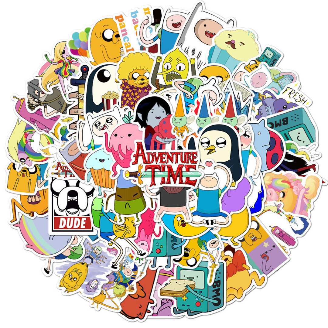 100 Adventure Time Stickers Pack for Laptop/waterbottle/skateboard ...