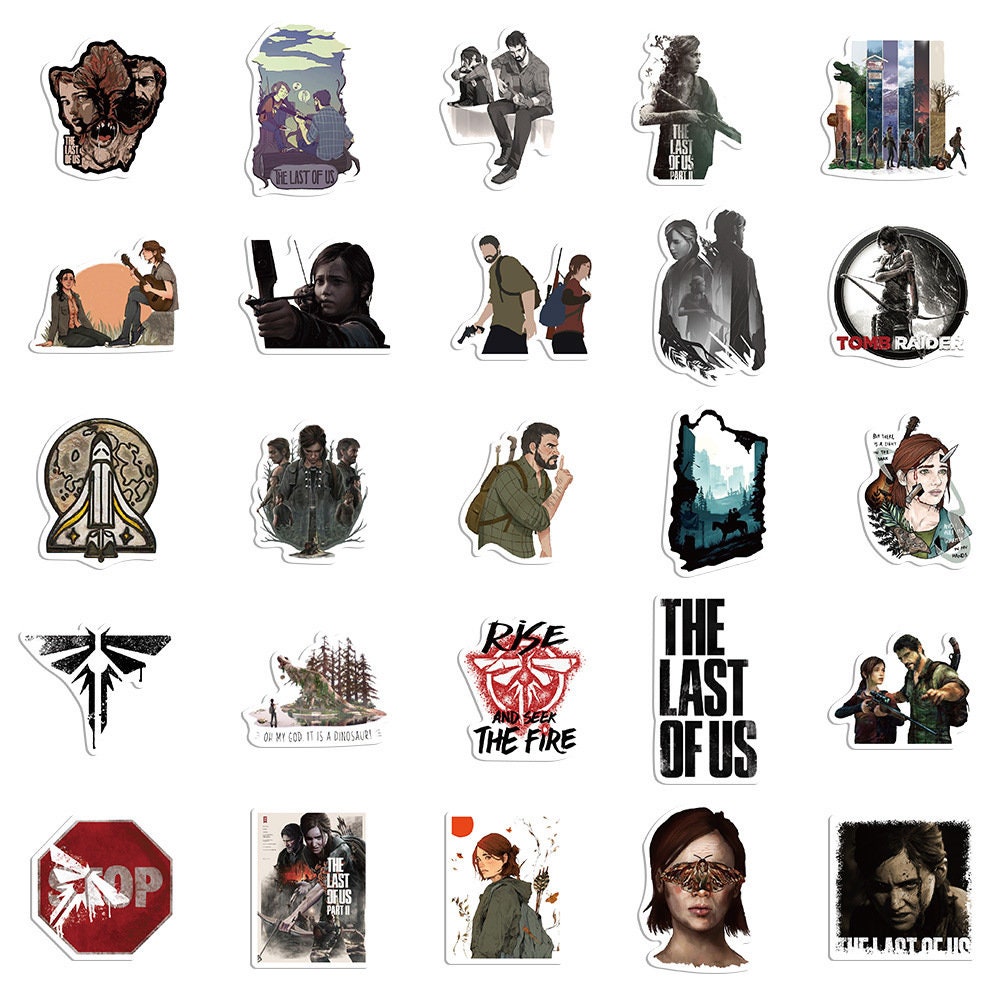 50 the Last of US Sticker Pack Clicker - Etsy
